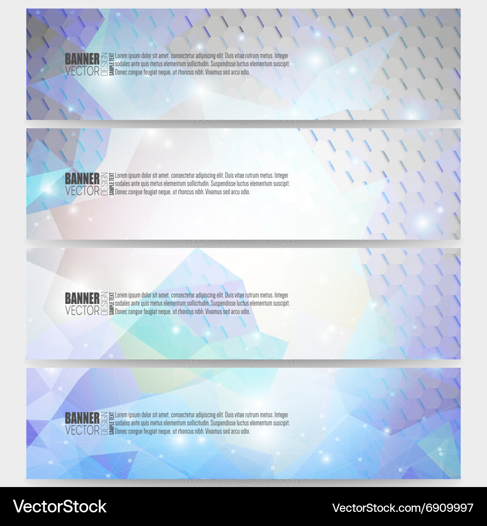 Set of modern banners abstract Royalty Free Vector Image