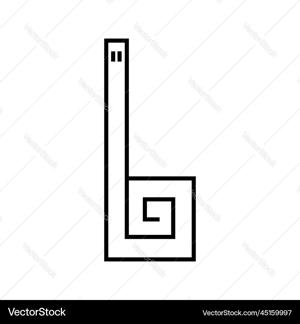 Snake pictogram linear icon on white background Vector Image