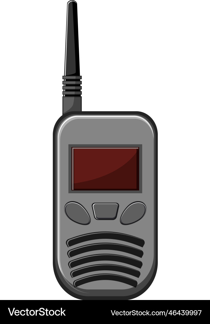 Transmitter walkie talkie cartoon Royalty Free Vector Image