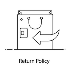 Return policy Royalty Free Vector Image - VectorStock