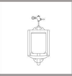 Luxury urinal sketch design for elite boarding Vector Image