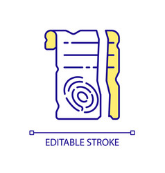 Old paper torn parchment symbol icon design Vector Image