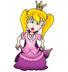 Princess violet Royalty Free Vector Image - VectorStock