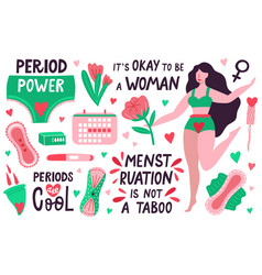 Ladies tampon ads woman hygiene products Vector Image