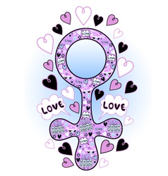 Kissing lovers Royalty Free Vector Image - VectorStock