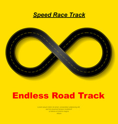 Endless road - infinity sign loop way symbol Vector Image