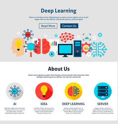 Deep learning infographic 10 steps ui design Vector Image