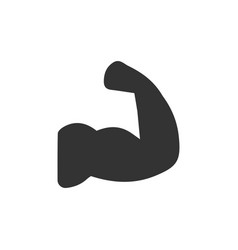 Strong icon flat Royalty Free Vector Image - VectorStock