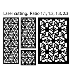 Laser pattern decorative panels for laser Vector Image