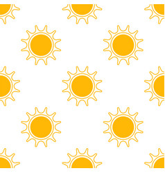 Background sun cartoon yellow Royalty Free Vector Image