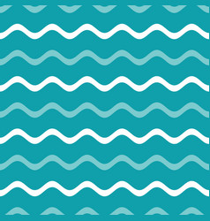 Seamless simple blue wave pattern Royalty Free Vector Image