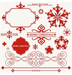 Vintage floral frames set Royalty Free Vector Image