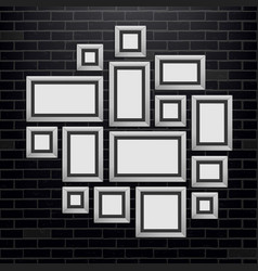 Creative of wall picture Royalty Free Vector Image