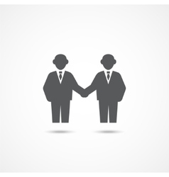 Handshake infographic Royalty Free Vector Image