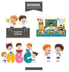 Children education concept Royalty Free Vector Image