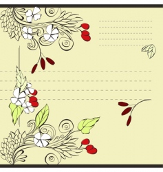 Vintage template for note paper Royalty Free Vector Image