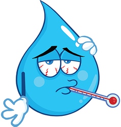 Waterdrop cartoon Royalty Free Vector Image - VectorStock