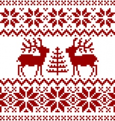 Nordic snowflake pattern Royalty Free Vector Image