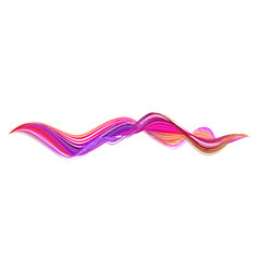 Colorful flow poster transparent brushstroke wave Vector Image