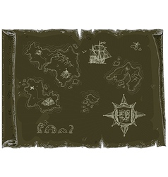 Ancient map Royalty Free Vector Image - VectorStock