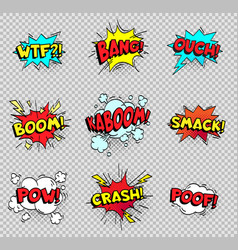 Comic Speech Bubbles Royalty Free Vector Image