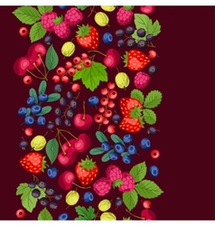 Nature background design with berries Royalty Free Vector