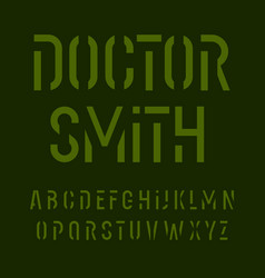 Letter r vintage grunge font label style Vector Image