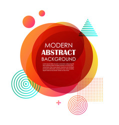 Abstract red gradient geometric pattern design Vector Image