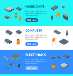 Cartoon personal computer components Royalty Free Vector