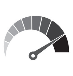 Speed letter a with tachometer logo Royalty Free Vector