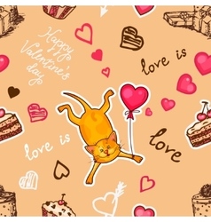 Cat seam Royalty Free Vector Image - VectorStock