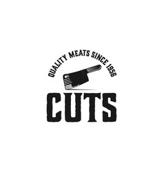 Vintage butcher meat cut logo design designs Vector Image