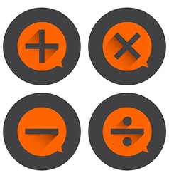 Basic Mathematical symbols Royalty Free Vector Image