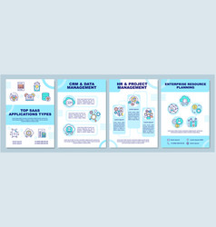 Computer programmimg brochure template layout Vector Image