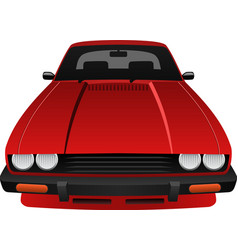 Driver in the red car Royalty Free Vector Image