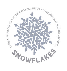 Snowflake logo Royalty Free Vector Image - VectorStock