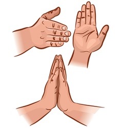 Wait Hand Gestures Vector Images (over 310)