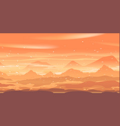 Sand dunes game background Royalty Free Vector Image