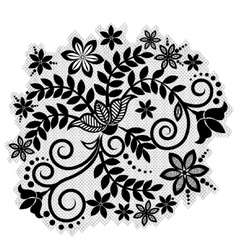 Floral lace pattern Royalty Free Vector Image - VectorStock