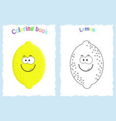 Coloring book page for children with colorfu Vector Image