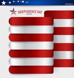 Happy independence day american flag design Vector Image