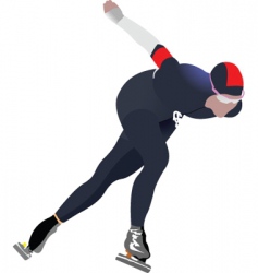 Speed skating Royalty Free Vector Image - VectorStock
