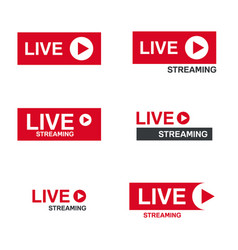 Live stream symbol Royalty Free Vector Image - VectorStock