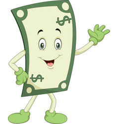 Cartoon money isolated on white background Vector Image