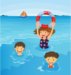 Summer children Royalty Free Vector Image - VectorStock