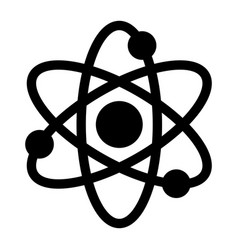 Dynamic atom molecule science symbol icon Vector Image