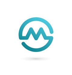 Letter m mosaic logo icon design template elements