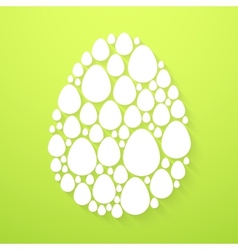 Decorative easter egg with depth shadow Royalty Free Vector