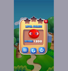 Leaderboard mobile game user interface gui assets Vector Image