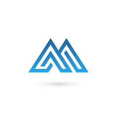 Letter m mosaic logo icon design template elements